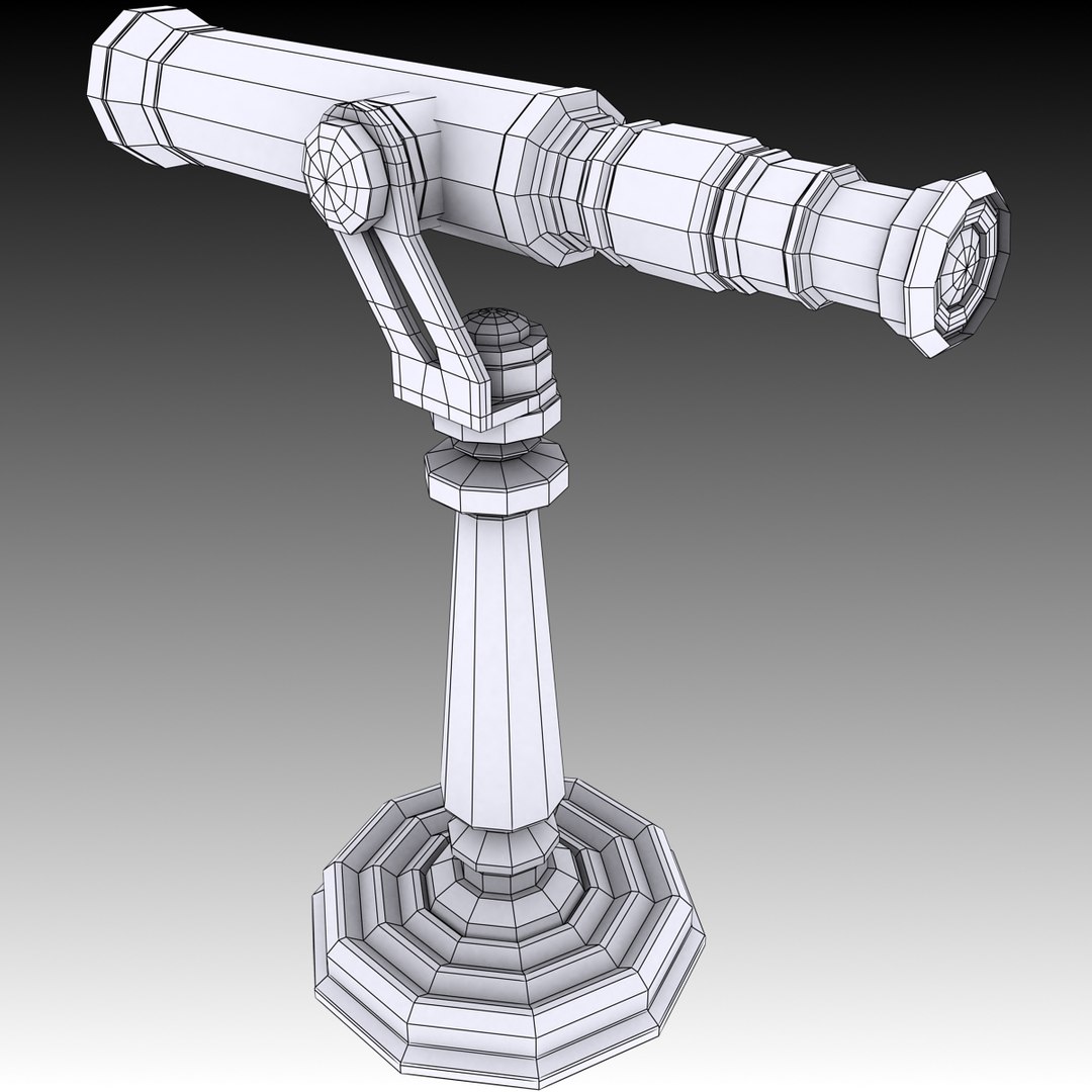 3D model desk telescope - TurboSquid 1299950