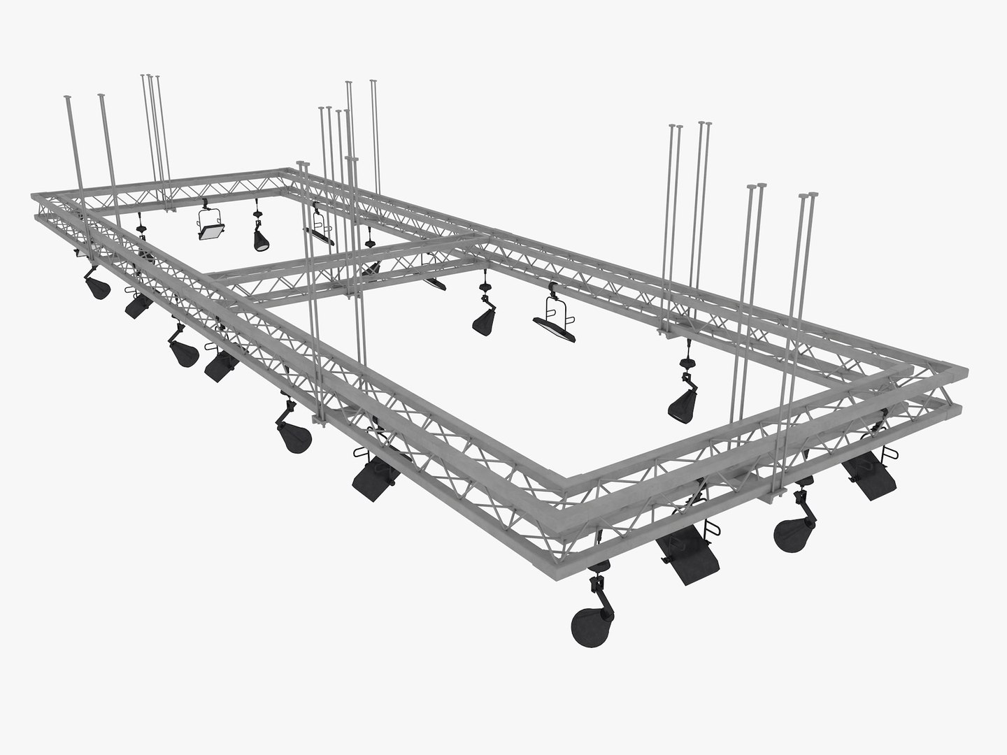 3D Light Truss - TurboSquid 2084795