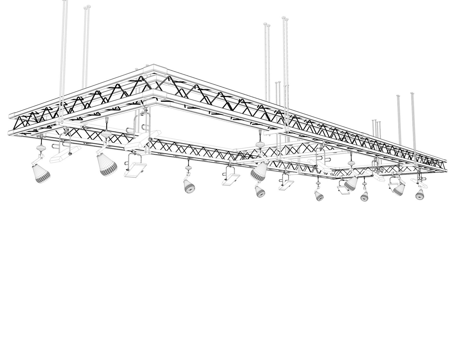 3D Light Truss - TurboSquid 2084795