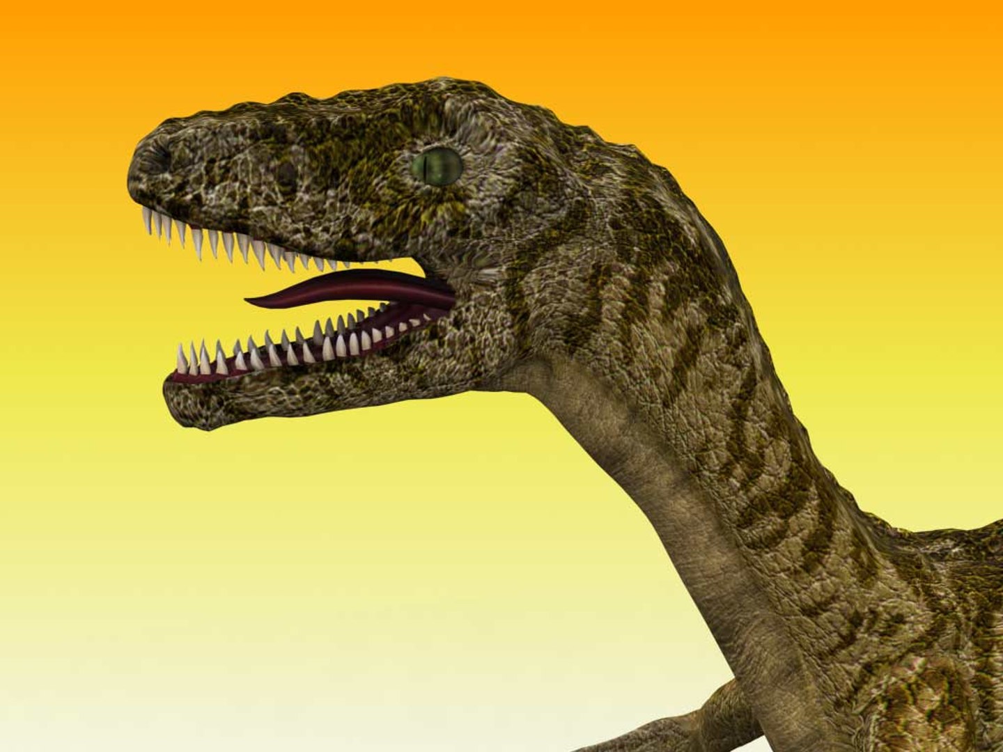 3d Velociraptor Dinosaur