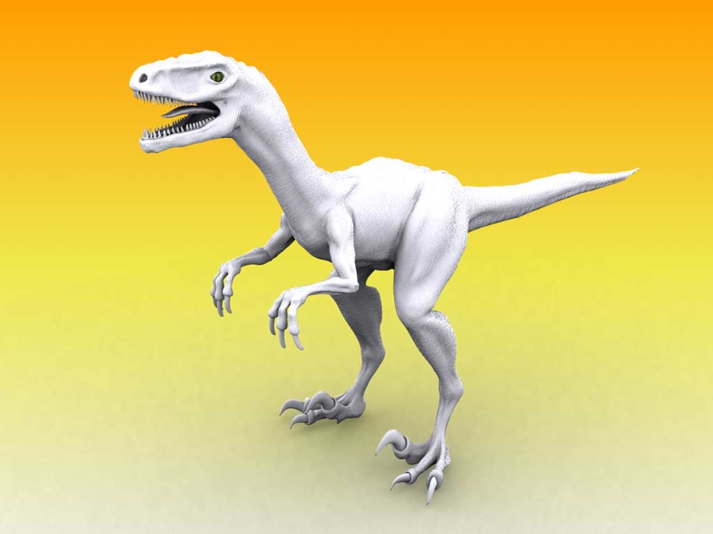 3d Velociraptor Dinosaur