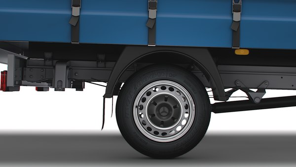 Mercedes Benz Sprinter Luton Curtainsider Tail Lift 2023 3D 모델 ...