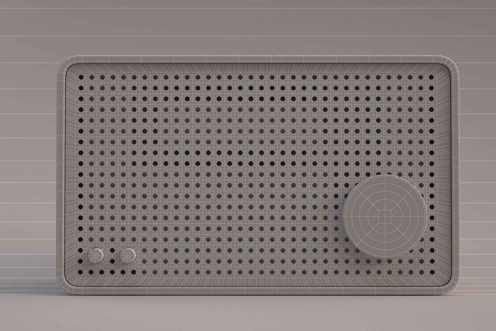 swedish radio 3d model