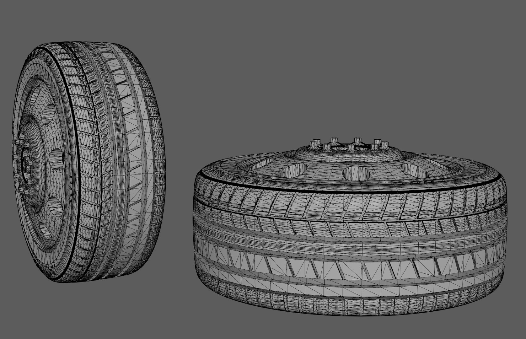 Truck Wheel 3D Model - TurboSquid 1393370