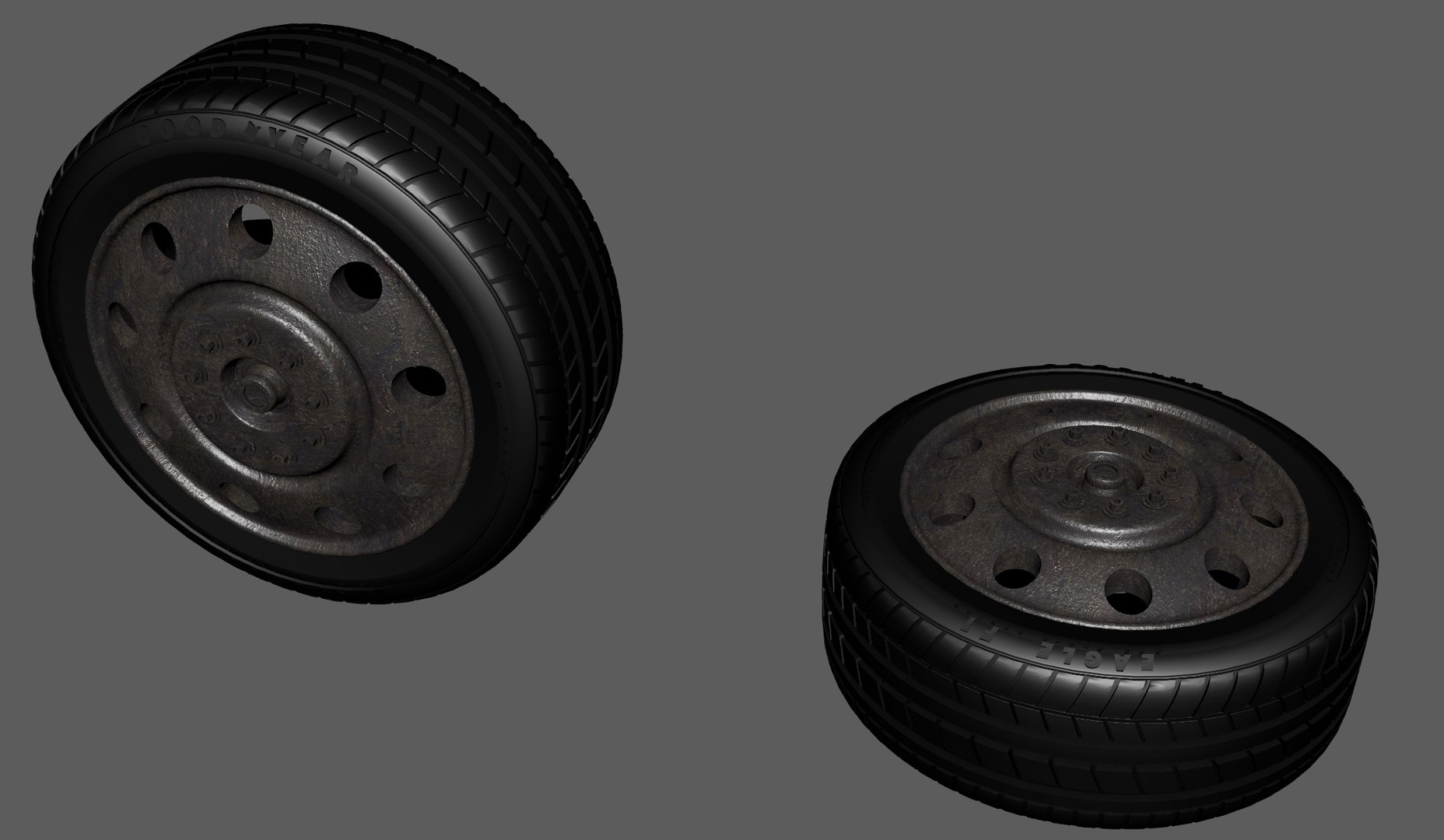 Truck Wheel 3D Model - TurboSquid 1393370