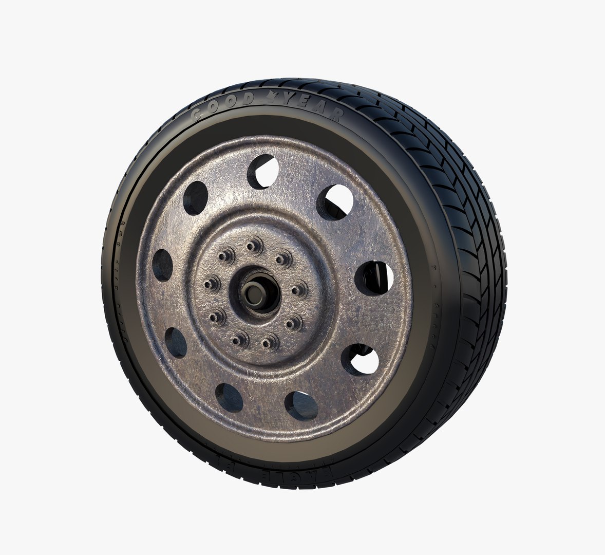 Truck Wheel 3D Model - TurboSquid 1393370