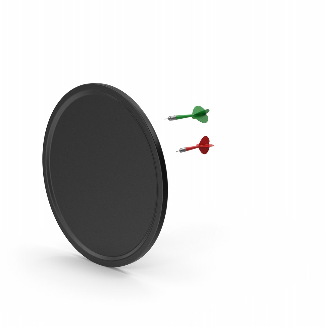 Dartboard And Flying Darts model - TurboSquid 2100509
