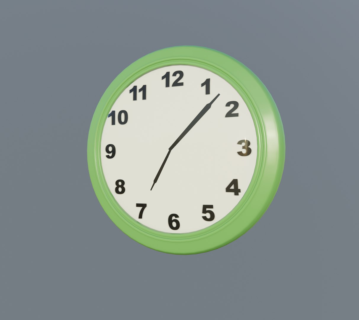 Green Clock 3D Model - TurboSquid 1479547
