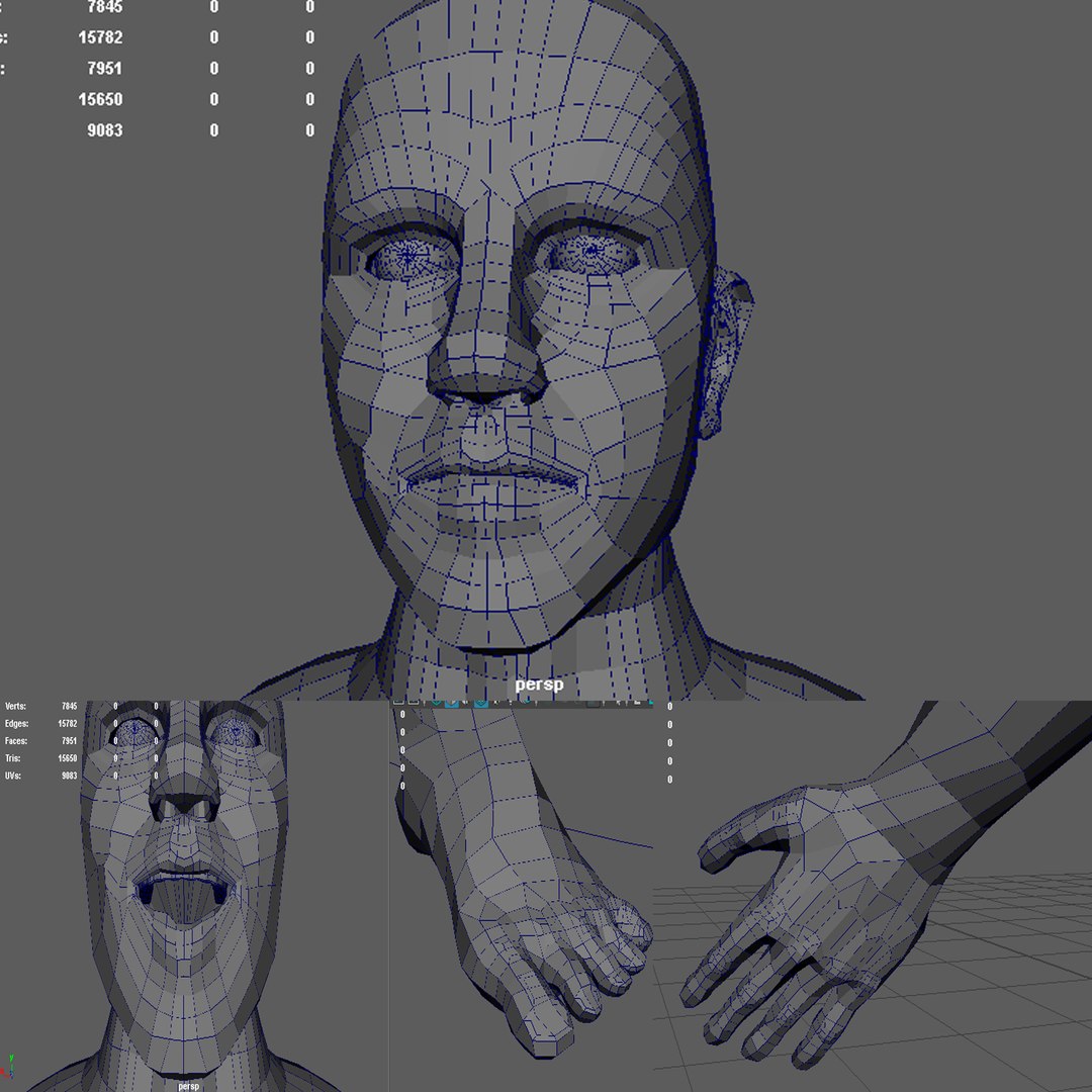 3D Male Body Rig - TurboSquid 1321791
