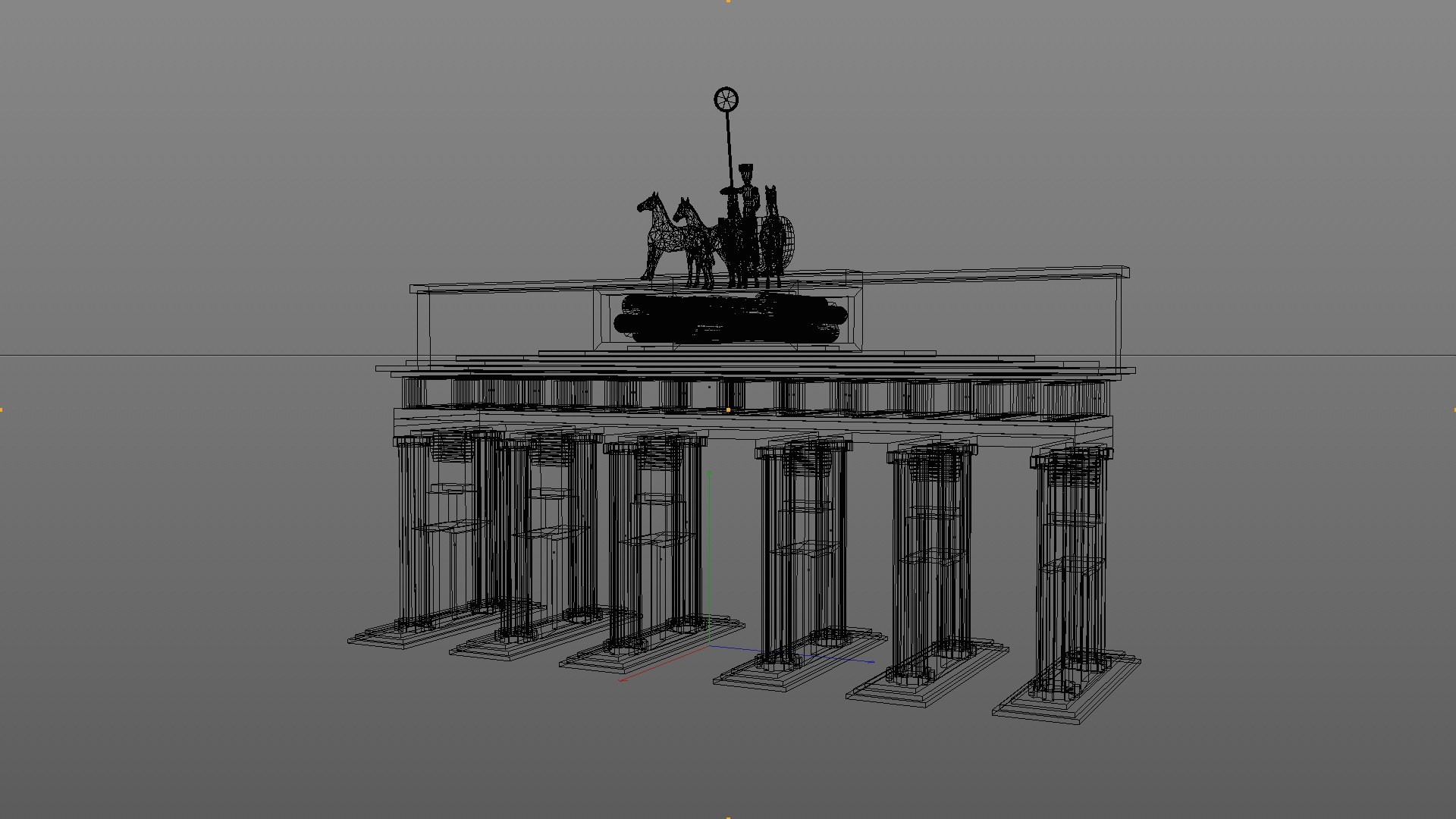 3D Low Poly Brandenburg Tor - Textured 3D Model - TurboSquid 2276131