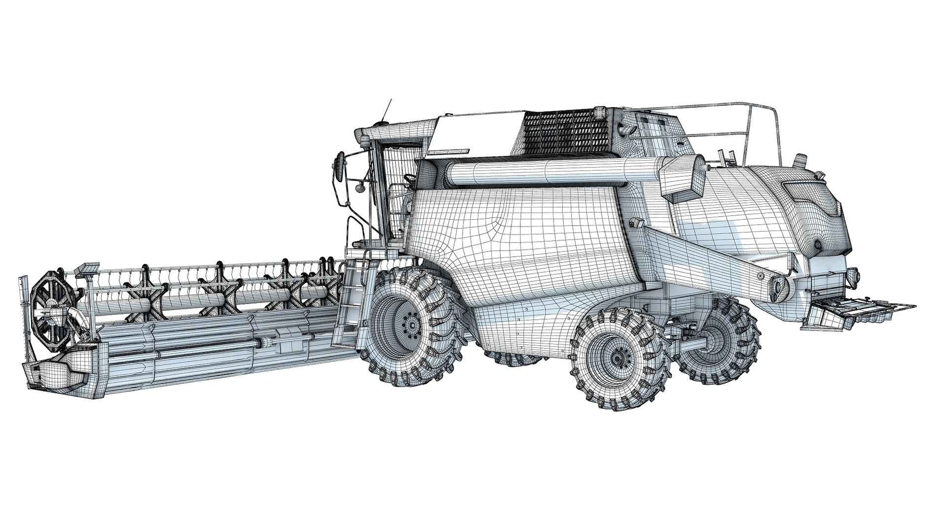 Combine Harvester 3D Model - TurboSquid 1692513