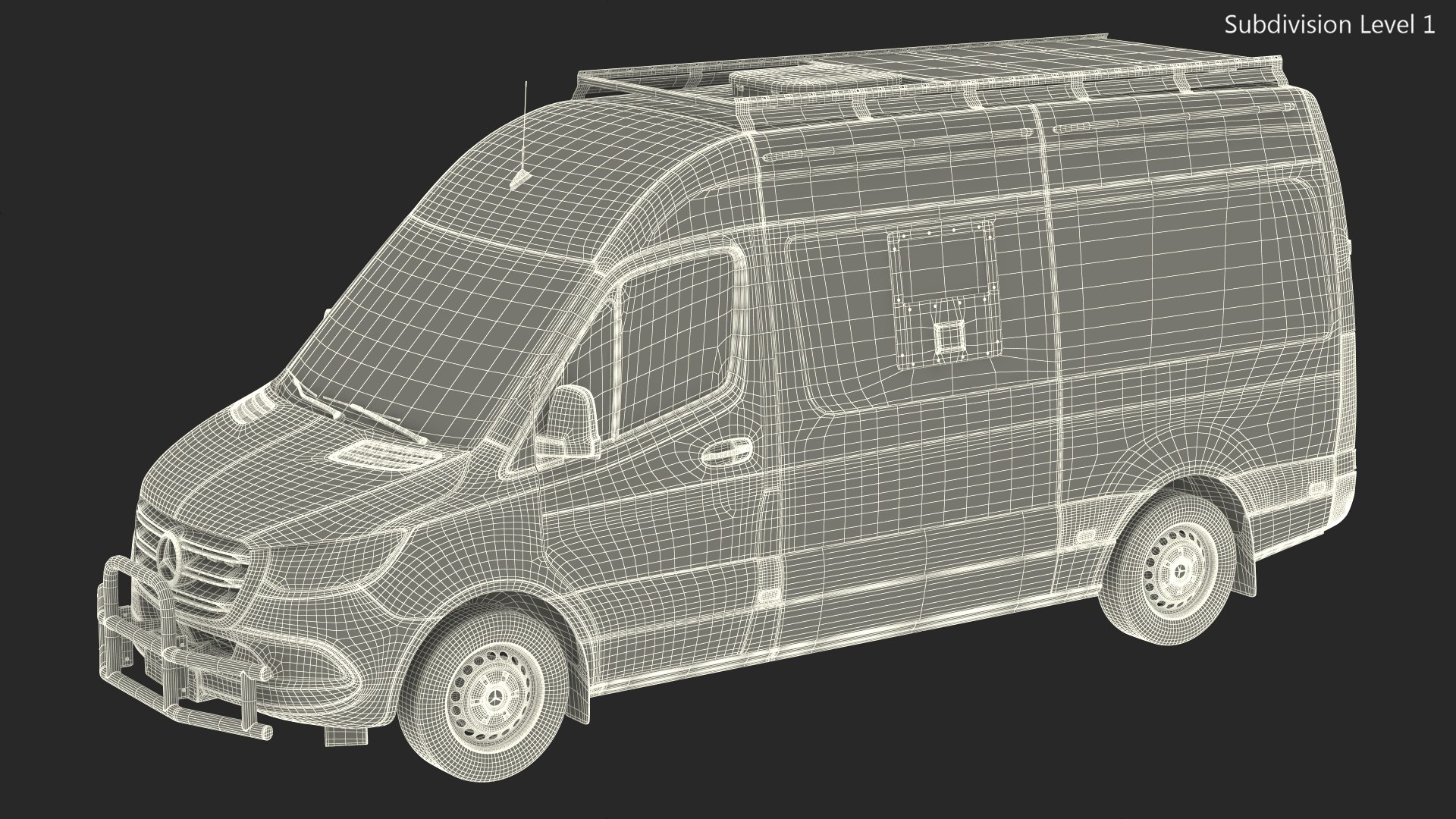 SWAT Van Bulletproof Mercedes Simple Interior 3D model - TurboSquid 2062024