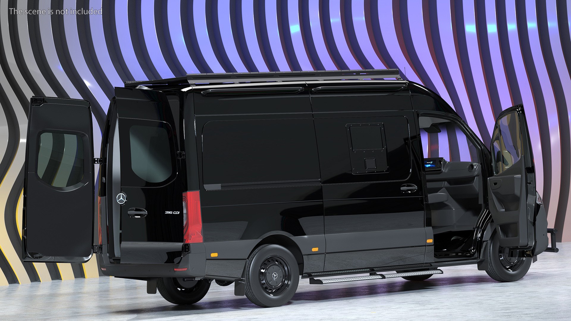 SWAT Van Bulletproof Mercedes Simple Interior 3D model - TurboSquid 2062024