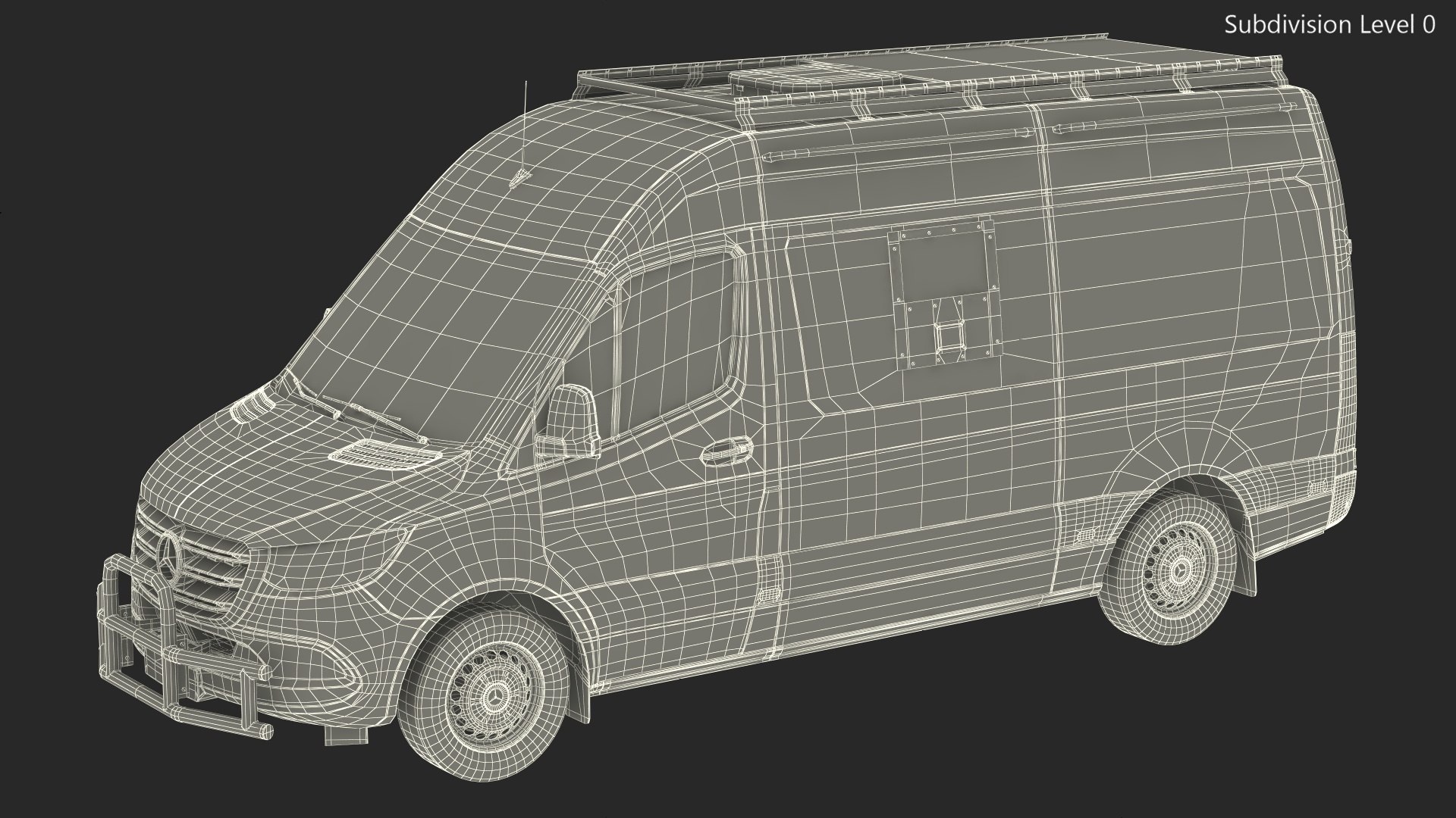 SWAT Van Bulletproof Mercedes Simple Interior 3D model - TurboSquid 2062024