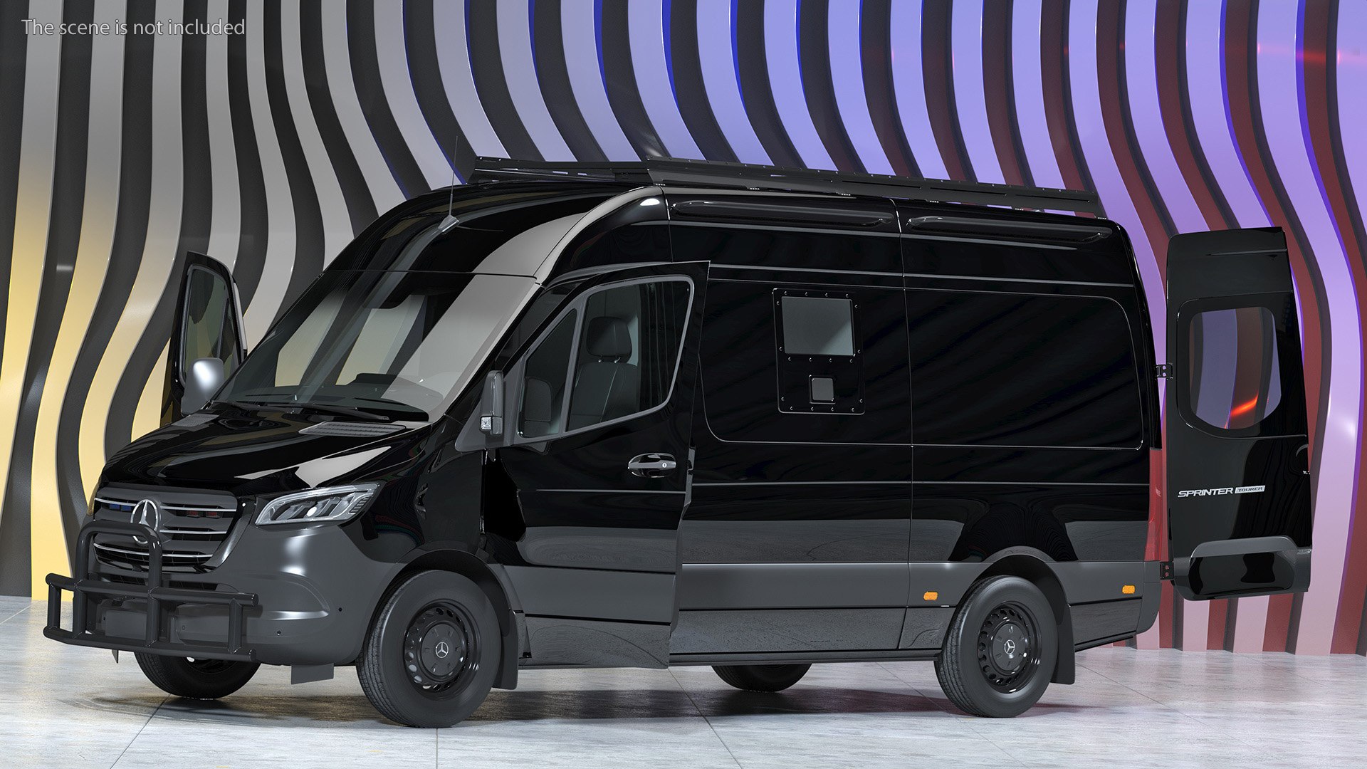 SWAT Van Bulletproof Mercedes Simple Interior 3D model - TurboSquid 2062024