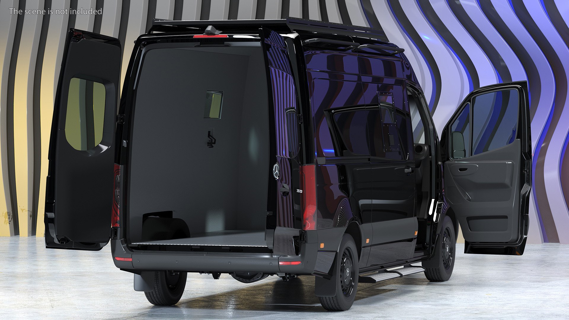 SWAT Van Bulletproof Mercedes Simple Interior 3D model - TurboSquid 2062024