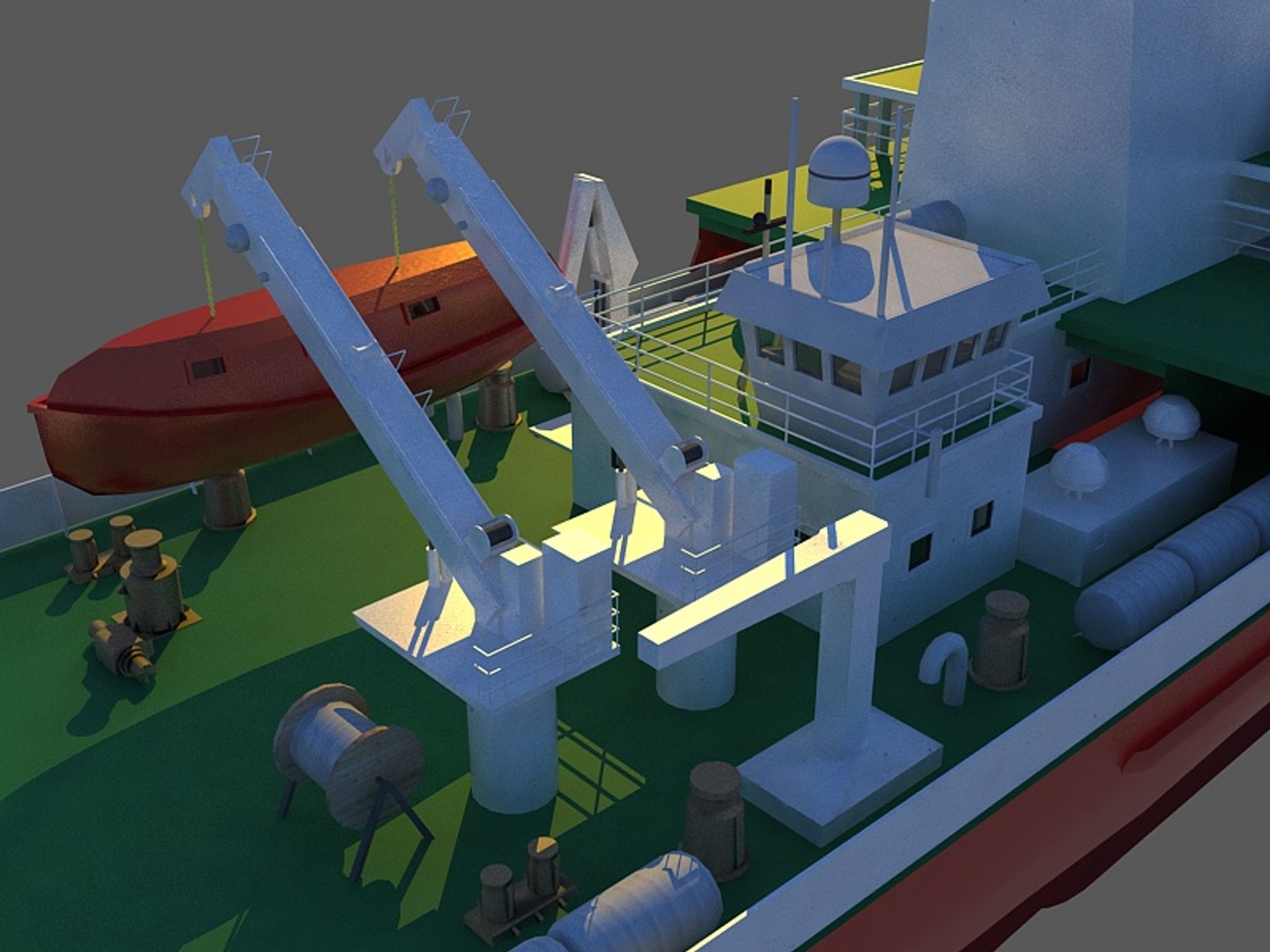 Scientific Research Ship 3 3D Model - TurboSquid 1594754
