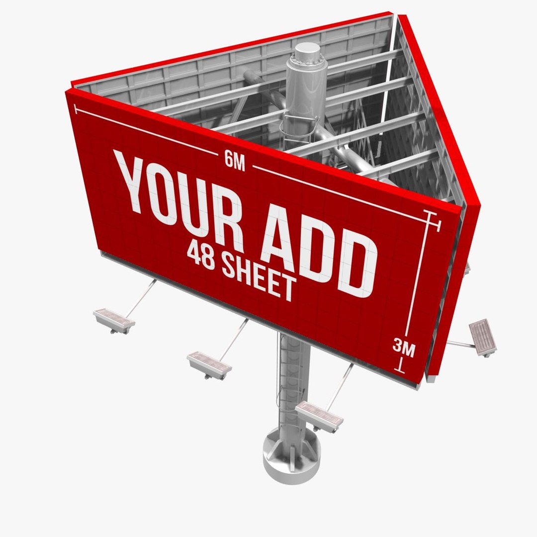 Billboard 48 Sheet Triangles 3d Dxf