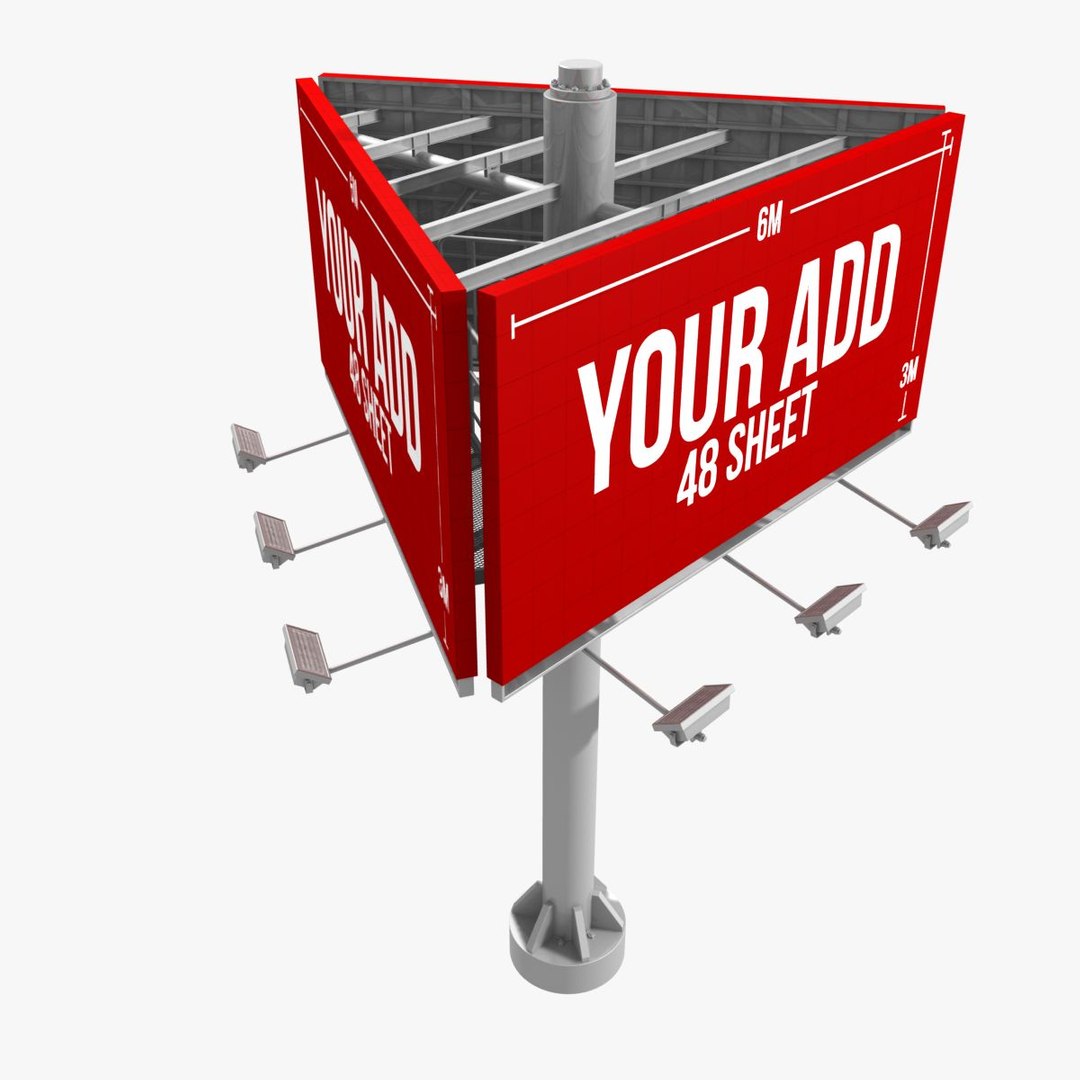Billboard 48 Sheet Triangles 3d Dxf