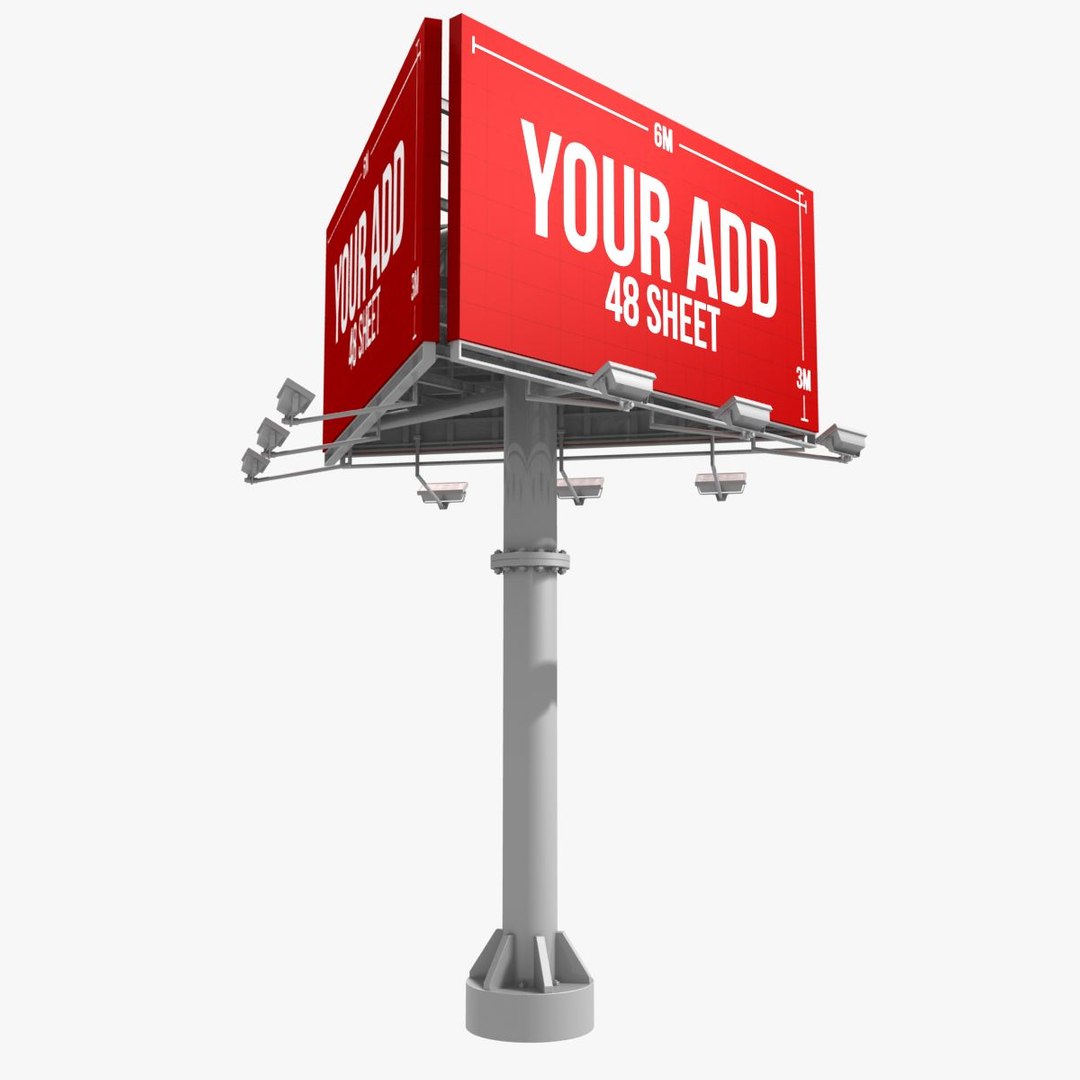 Billboard 48 Sheet Triangles 3d Dxf