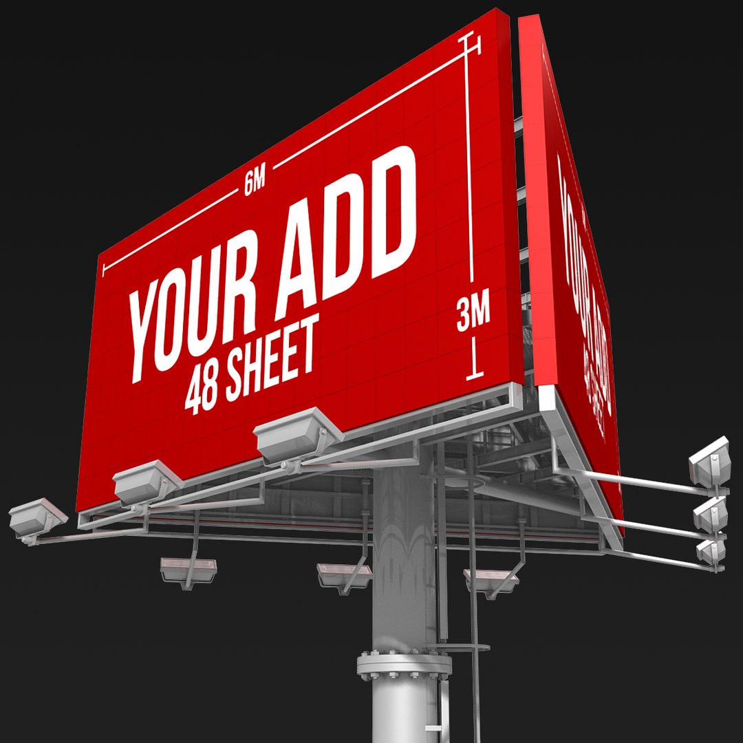 Billboard 48 Sheet Triangles 3d Dxf