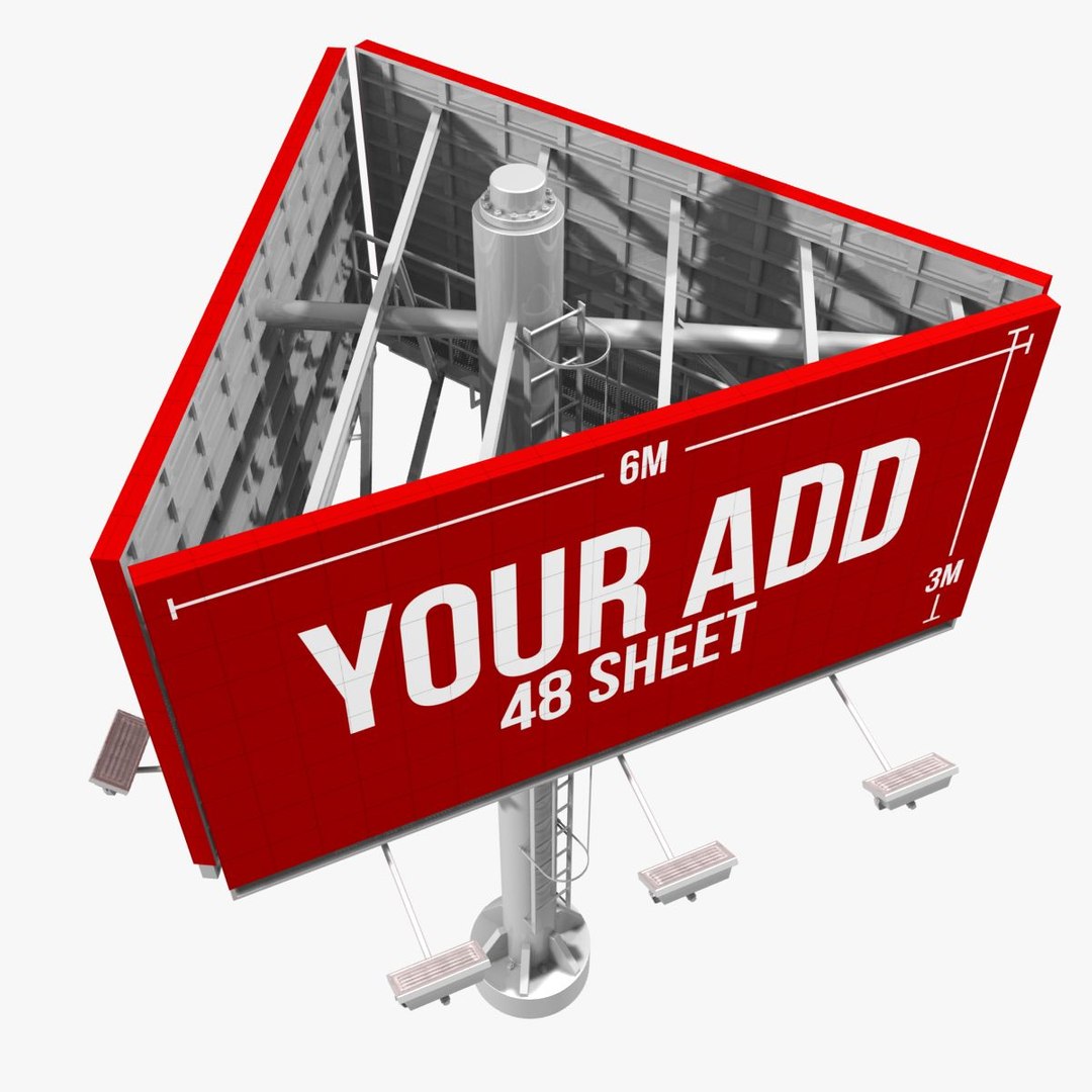 Billboard 48 Sheet Triangles 3d Dxf