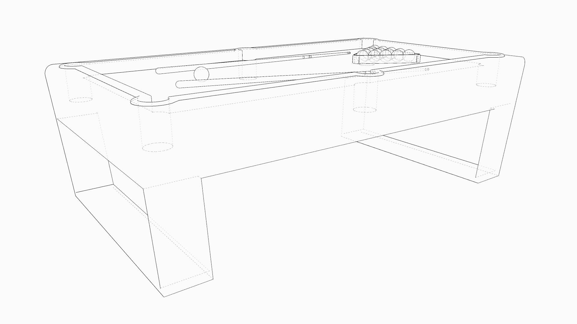 3D Billiard Table Model - TurboSquid 2332515