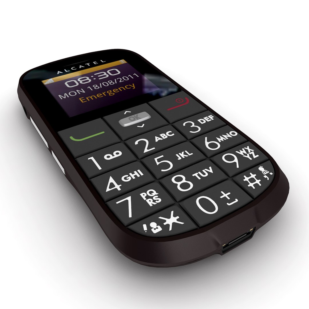 3d Model Of Alcatel Onetouch 282 Black