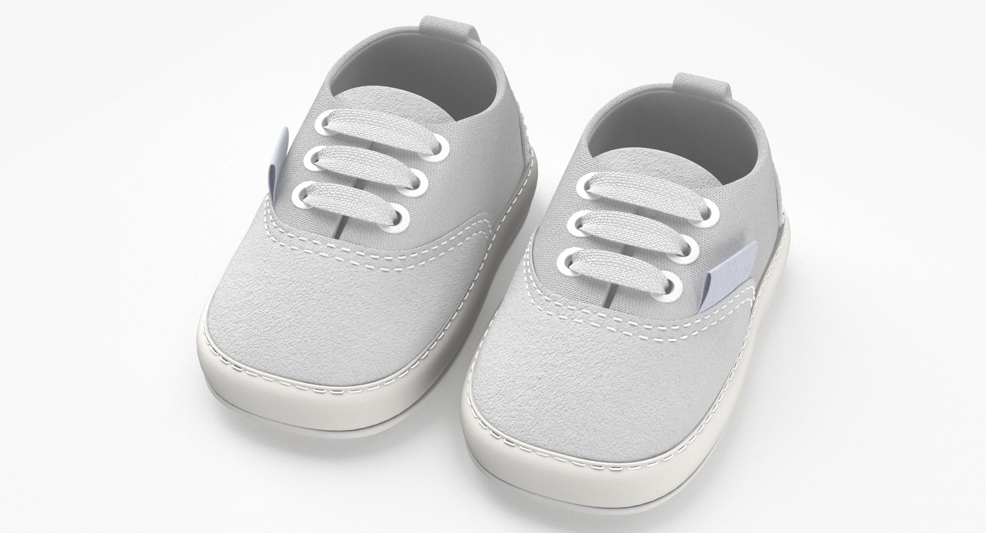 Prop Child Unisex Sneakers White and Dark Fabric 3D model - TurboSquid ...