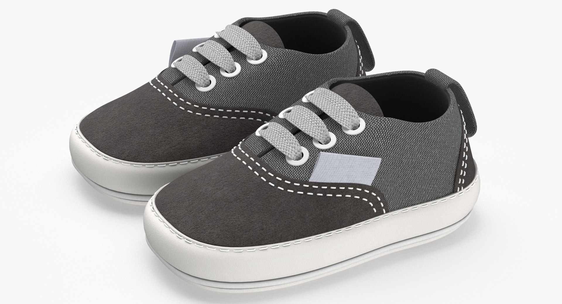 Prop Child Unisex Sneakers White And Dark Fabric 3D Model - TurboSquid ...