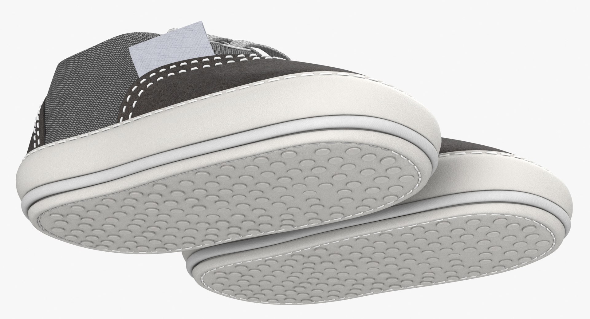 Prop Child Unisex Sneakers White and Dark Fabric 3D model - TurboSquid ...