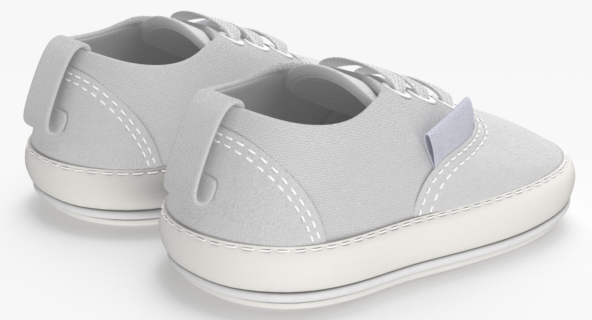 Prop Child Unisex Sneakers White And Dark Fabric 3D Model - TurboSquid ...