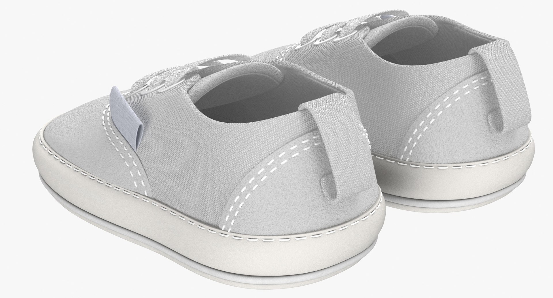 Prop Child Unisex Sneakers White and Dark Fabric 3D model - TurboSquid ...