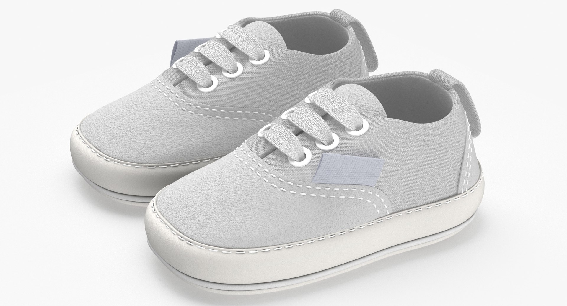 Prop Child Unisex Sneakers White And Dark Fabric 3D Model - TurboSquid ...