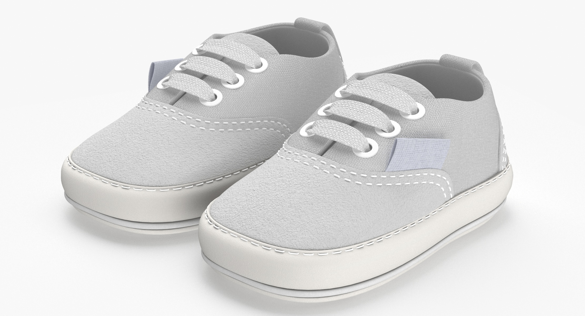 Prop Child Unisex Sneakers White And Dark Fabric 3D Model - TurboSquid ...