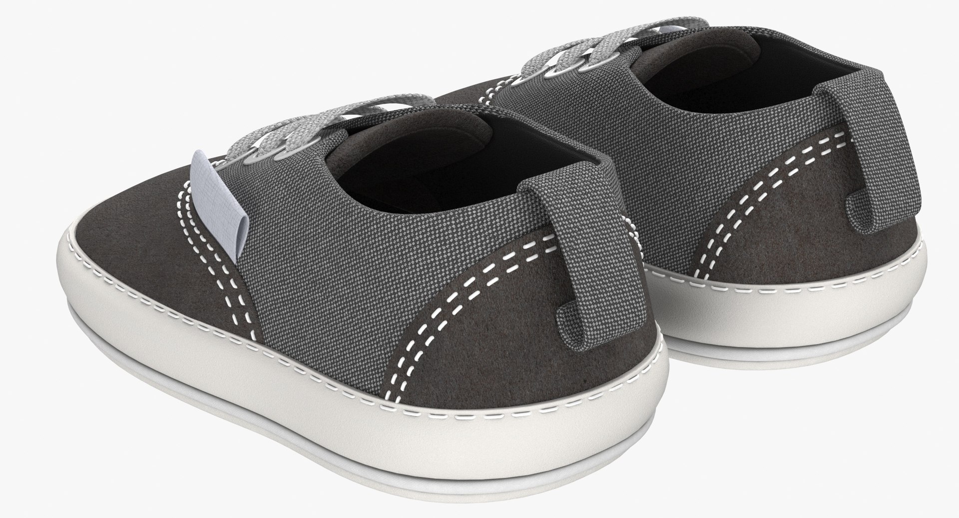 Prop Child Unisex Sneakers White And Dark Fabric 3D Model - TurboSquid ...