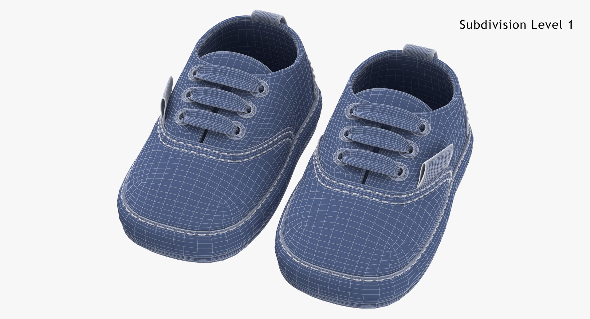 Prop Child Unisex Sneakers White And Dark Fabric 3D Model - TurboSquid ...