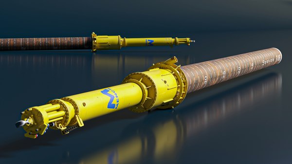 オフショア油圧ハンマー MENCK 旧3Dモデル - TurboSquid 2341350