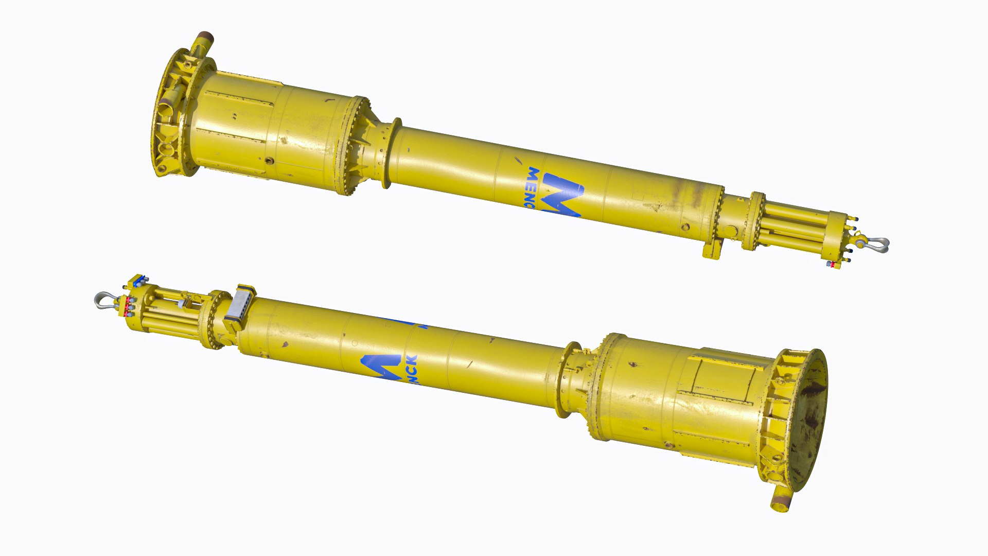 3D Model Offshore Hydraulic Hammer MENCK Old - TurboSquid 2341350