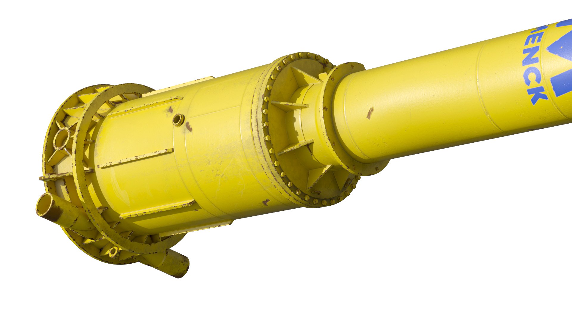 3D Model Offshore Hydraulic Hammer MENCK Old - TurboSquid 2341350