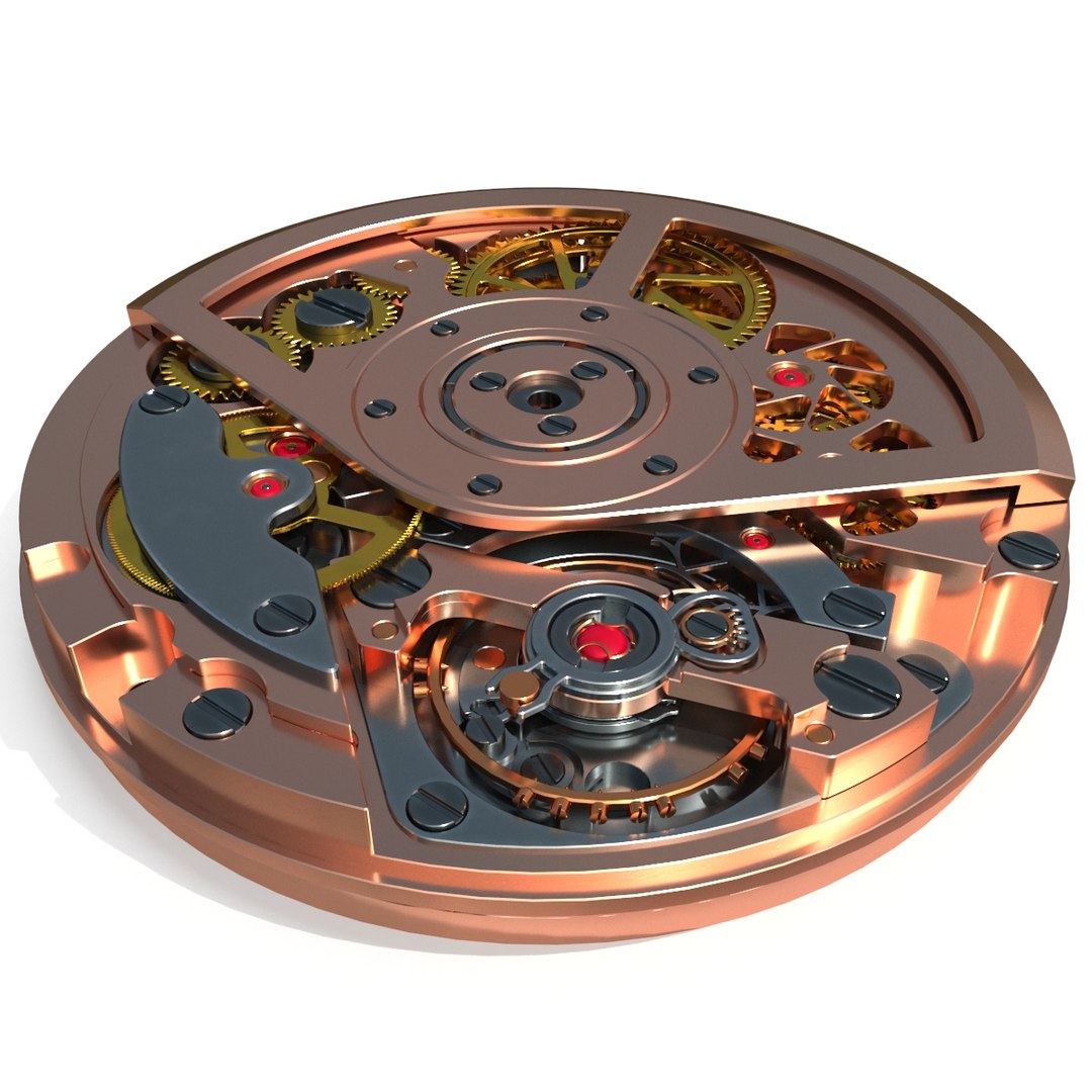 Watch mechanism pbr 3D model - TurboSquid 1499825