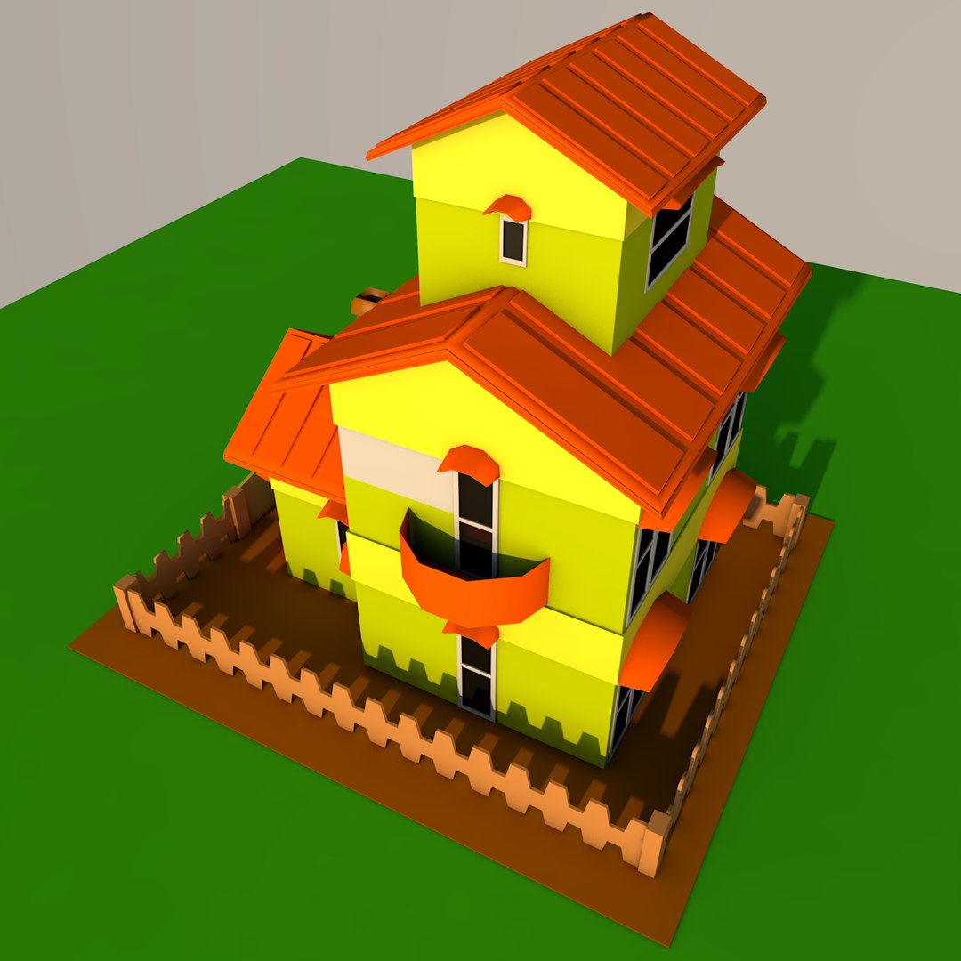 Cartoon house 3D - TurboSquid 1464854