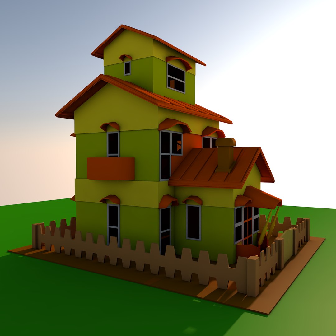 Cartoon house 3D - TurboSquid 1464854