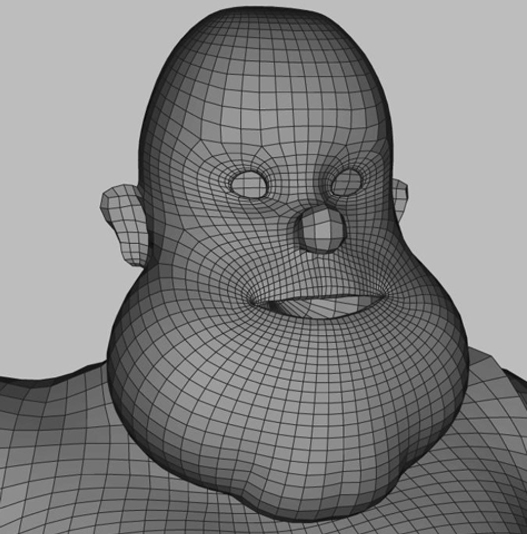 skin male character cartoon 3d model