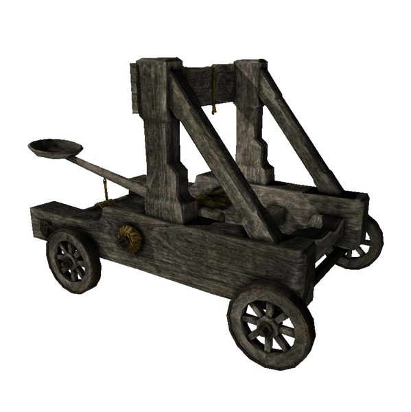 modelo 3d Low Poly Medieval Catapult Modelo 3d - TurboSquid 1109637