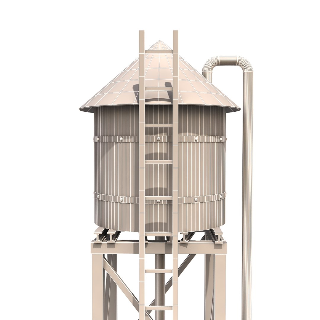 3d model water tower
