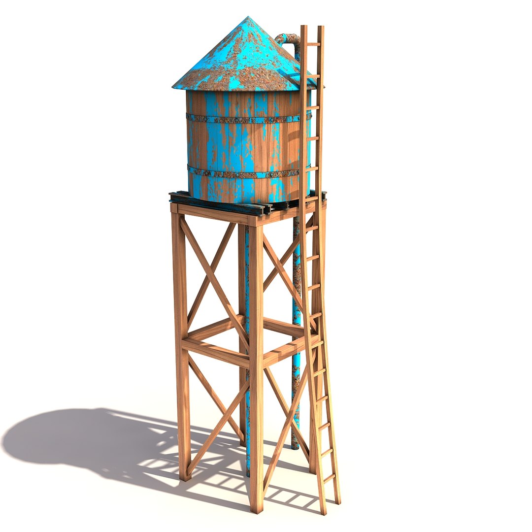 3d model water tower
