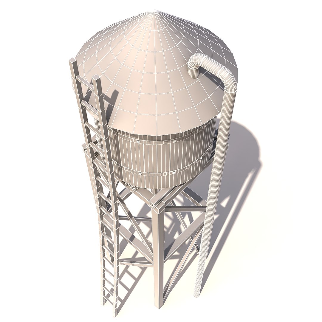 3d model water tower