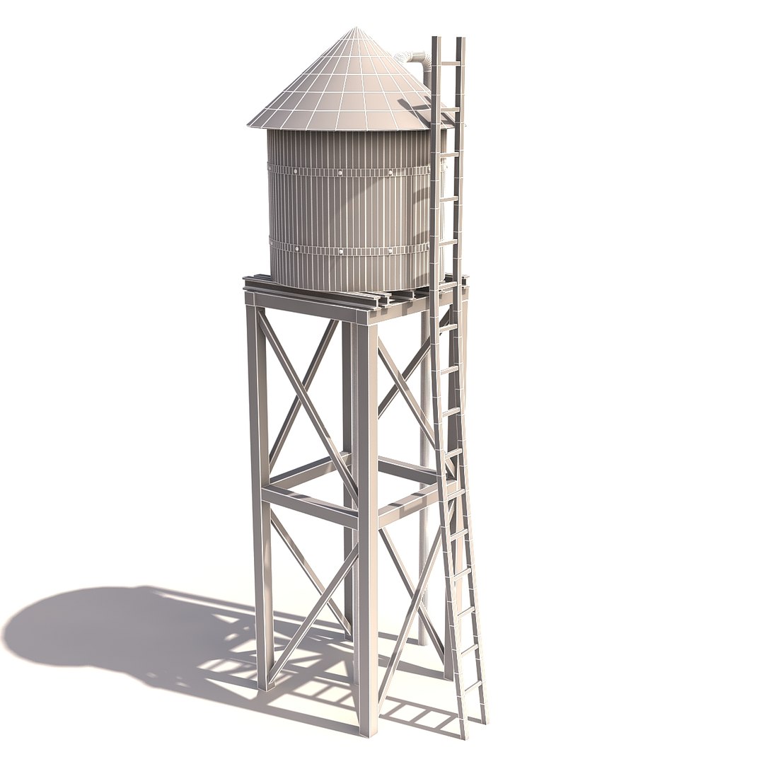 3d model water tower