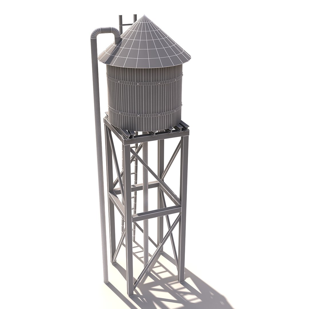 3d model water tower